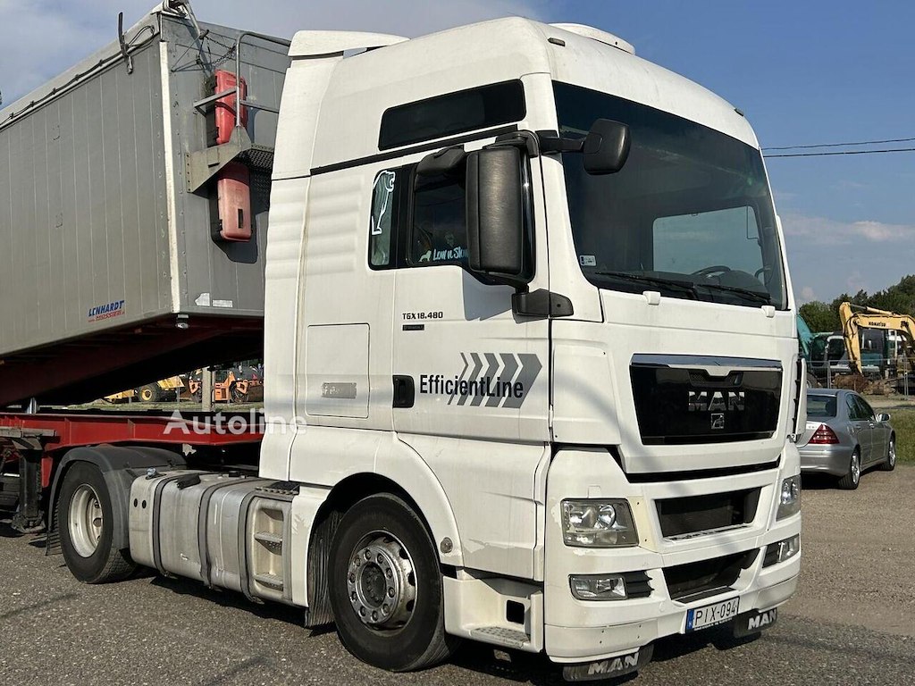 MAN TGX 18.480 tegljač + poluprikolica kipera