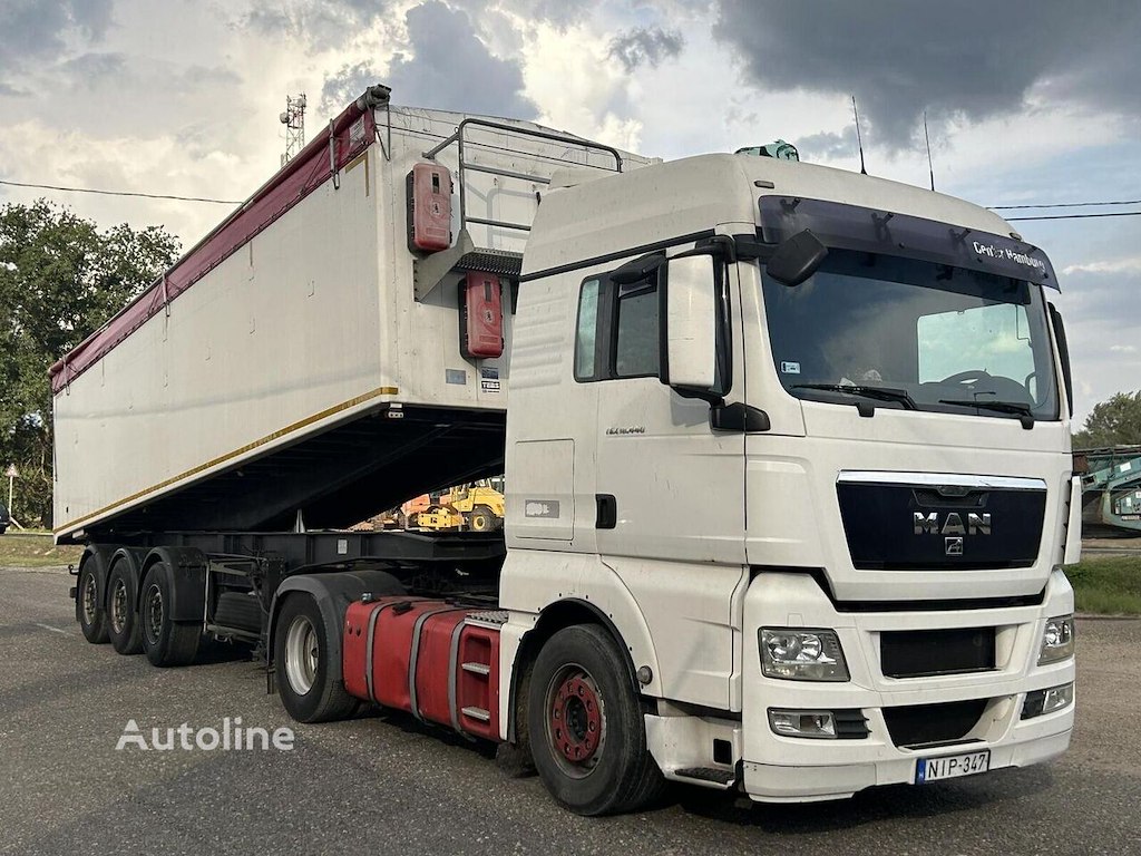 MAN TGX 18.440 tegljač + poluprikolica kipera