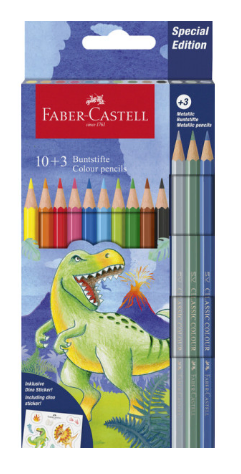 DRVENE BOJICE CLASSIC DINOSAURUS FABER CASTELL 1/10