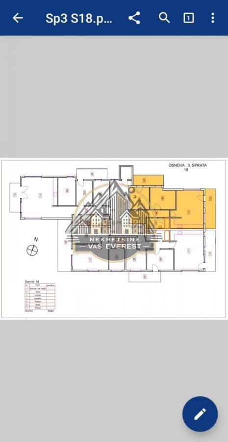 Trosoban stan na prodaju, 77m2, 231.000€