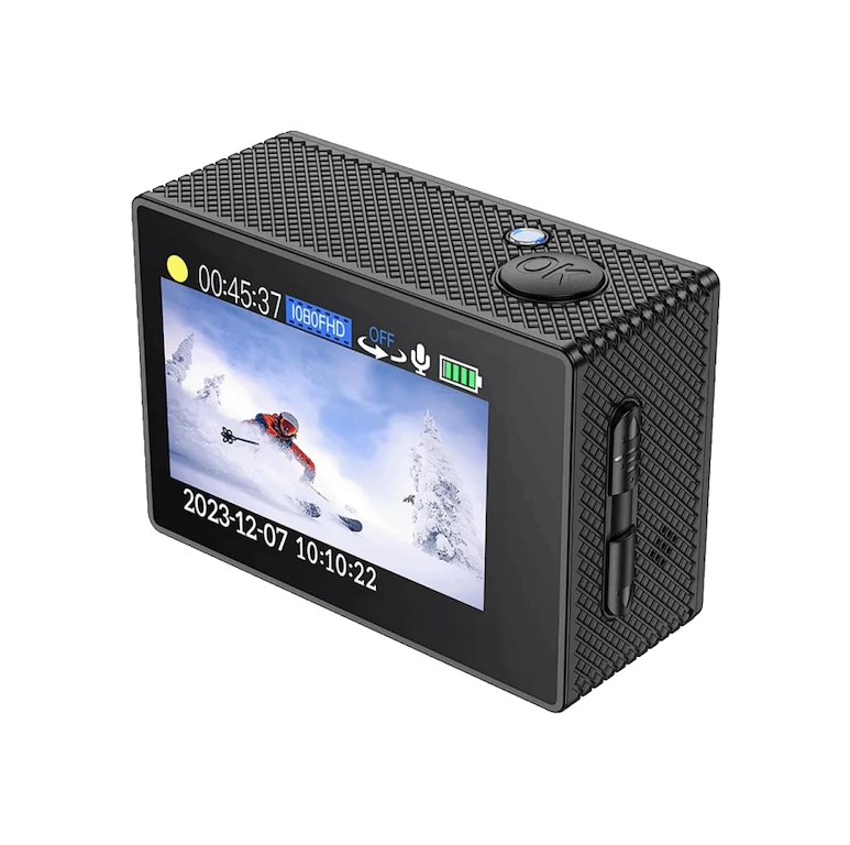 HOCO DV100 Sportska kamera, 2 inca IPS LCD, FullHD, WiFi, microSD