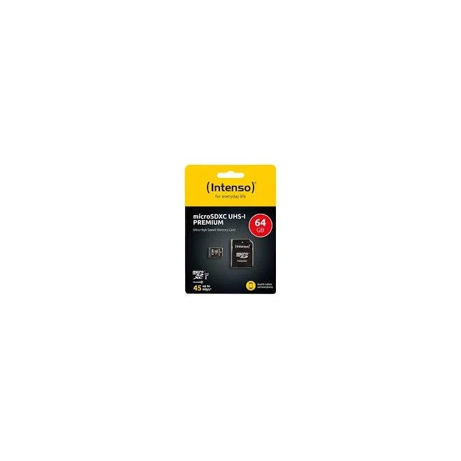 Micro SDXC Intenso 64GB UHS-I Premium 3423490 + adapter