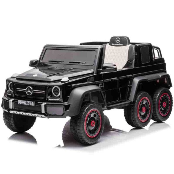 Mercedes-Benz G63 AMG 6×6 auto na akumulator 12V – Crni (Premium oprema)