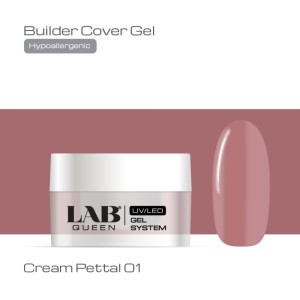 LAB QUEEN Cream Pettal 01 Hypoallergenic Builder cover gel 15g