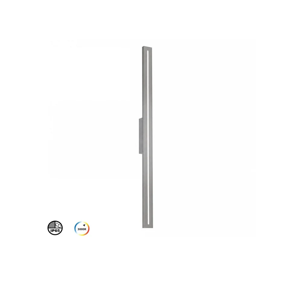 LED SVETILJKA 1010D ZIDNA 28W 3000K IP65 SIVA