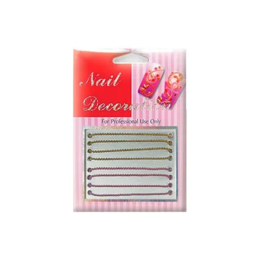 PERFECT NAILS
Dekorativni lančići za Nail Art NADE02 zlatno/pink 8/1