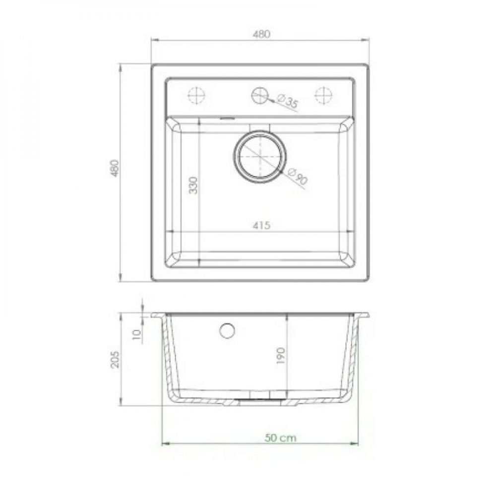 Sudopera ULGRANIT ULG480 Crna mat