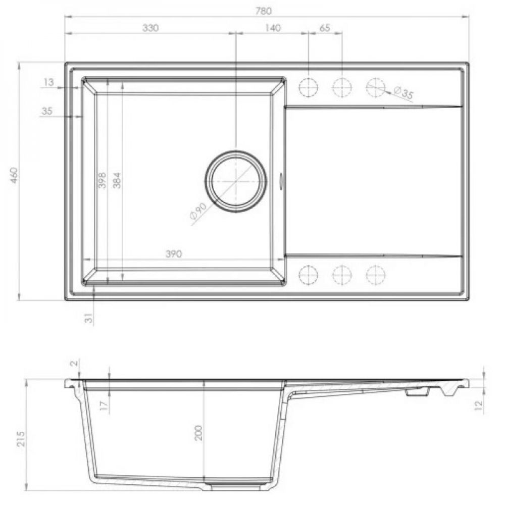 Sudopera ULGRANIT ULG780 Crna mat