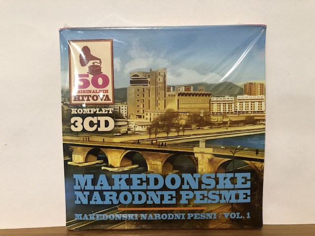 Makedonske narodne pesme box set cd x 3 NOVO!!!