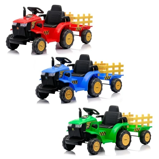 Dečiji traktor sa prikolicom na akumulator 6V model 451245