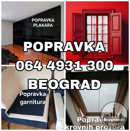 Popravka kliznih vrata prozora kreveta i krovnij