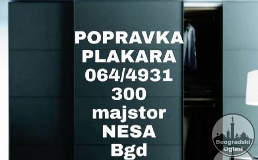 Popravka plakara 0644931300 kliznih vrata majstor