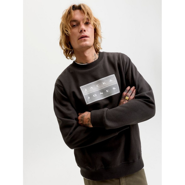 J&J CrnI Muški Duks JCOFUSION BOX SWEAT