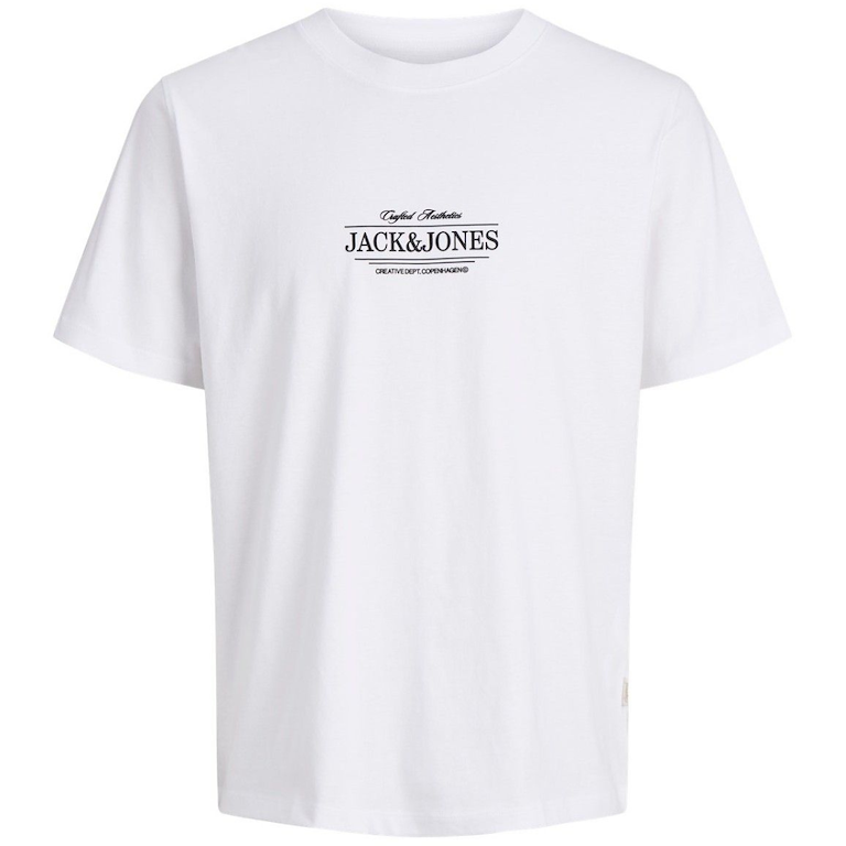 J&J Bela Muška Majica JORCASSIS MINIMAL TEE