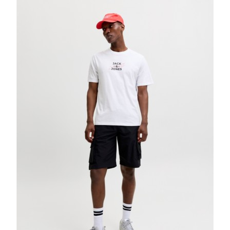 J&J Bela Muška Majica JCOETERNA FRONT PRINT TEE