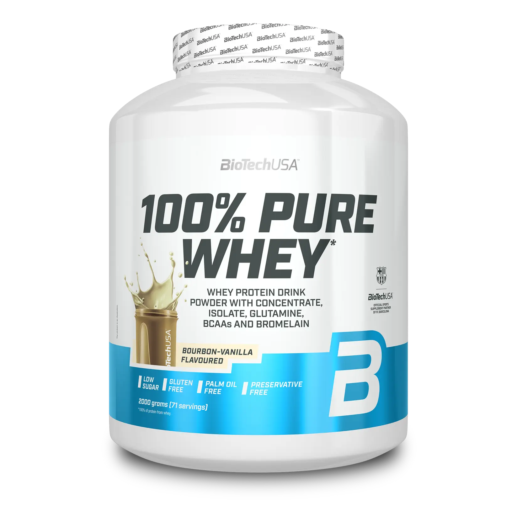 BioTechUSA 100% Pure Whey 2kg burbon vanila