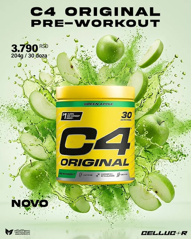 Cellucor C4 Original Pre Workout 204g jabuka