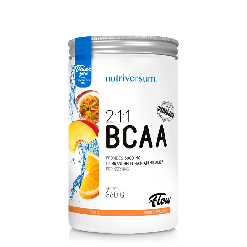 NUTRIVERSUM BCAA Flow 2:1:1 sa ukusom pomorandže, 360g