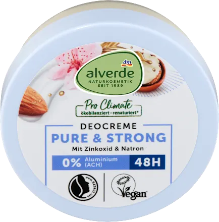 alverde NATURKOSMETIK
Deo krema Pure & Strong, 50 ml