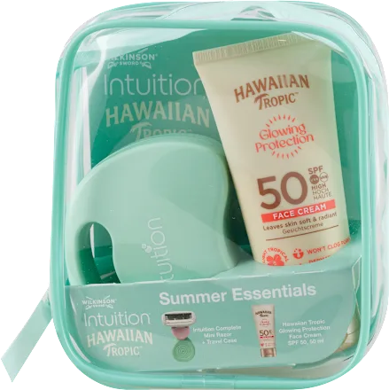 WILKINSON SWORD
mini brijač+HAWAIIAN Tropic krema za lice lice, 1 kom