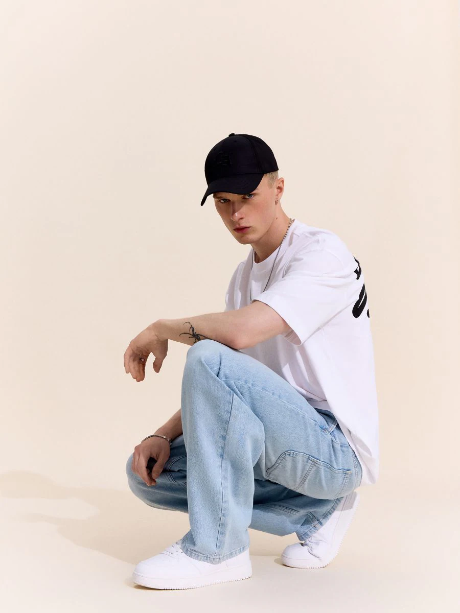 Baggy fit farmerke