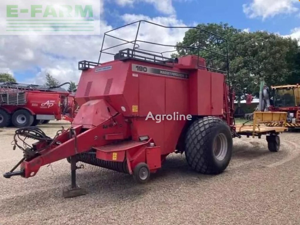Massey Ferguson 190 m/parkland ballevogn balirka za četvrtaste bale