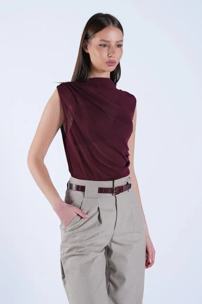 Trend Alacati Stili Ženska bluza Alc-X15151, Bordo