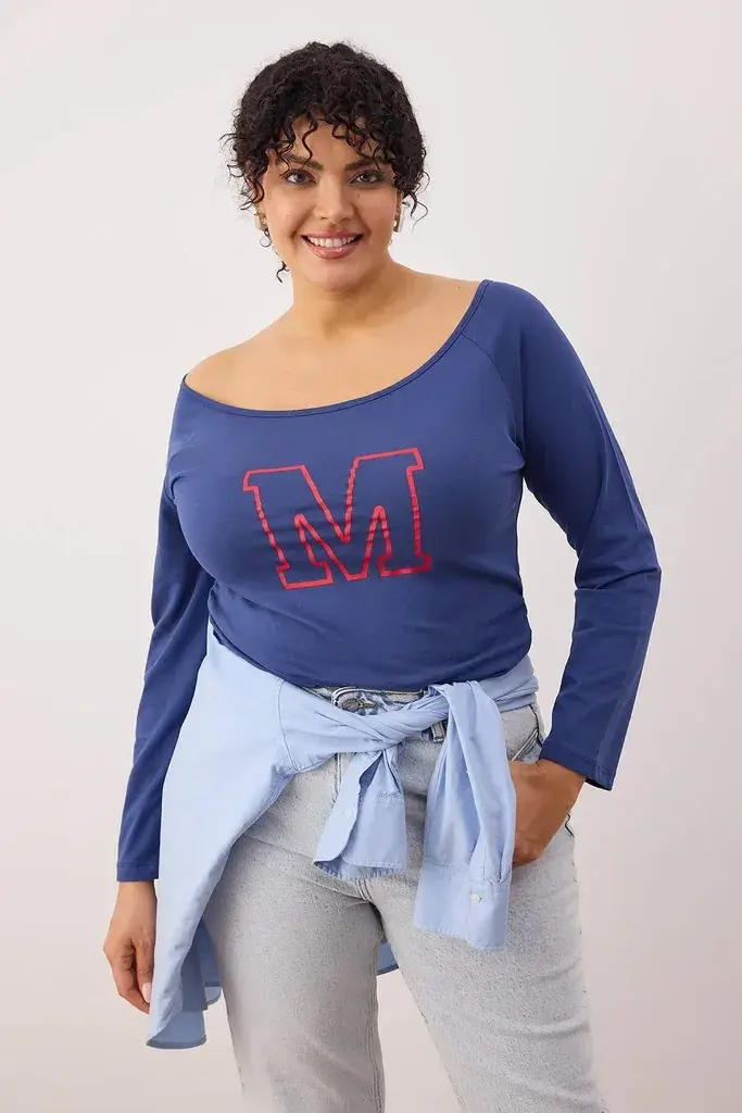 Trendyol Curve Ženska bluza Tbbaw26Af00048, Tamnoplava