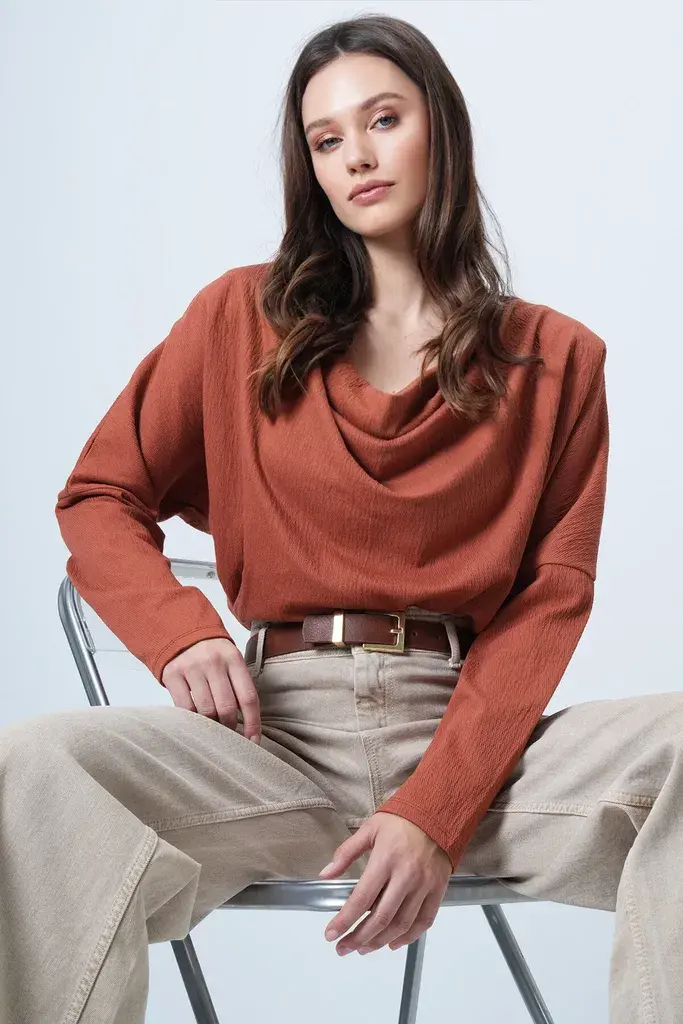 Trend Alacati Stili Ženska bluza dugih rukava Alc-X13126, Narandžasta