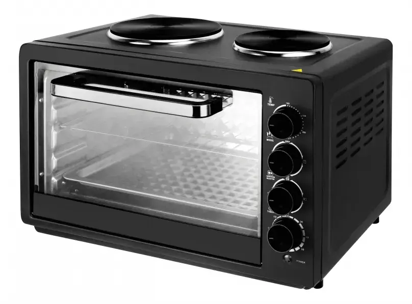 Haley Mini šporet sa ringlama HY5126, 48l, 2000W, Crna