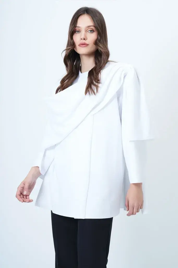 Trend Alacati Stili Ženska jakna Alc-X14683, Bela