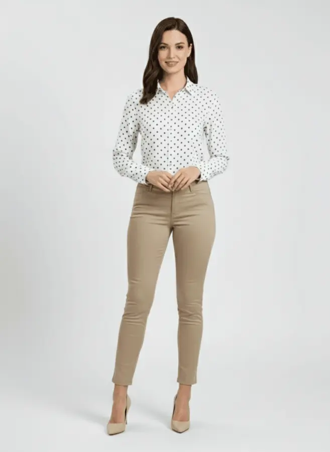Elit Fashion Ženske pantalone 7/8, Bež