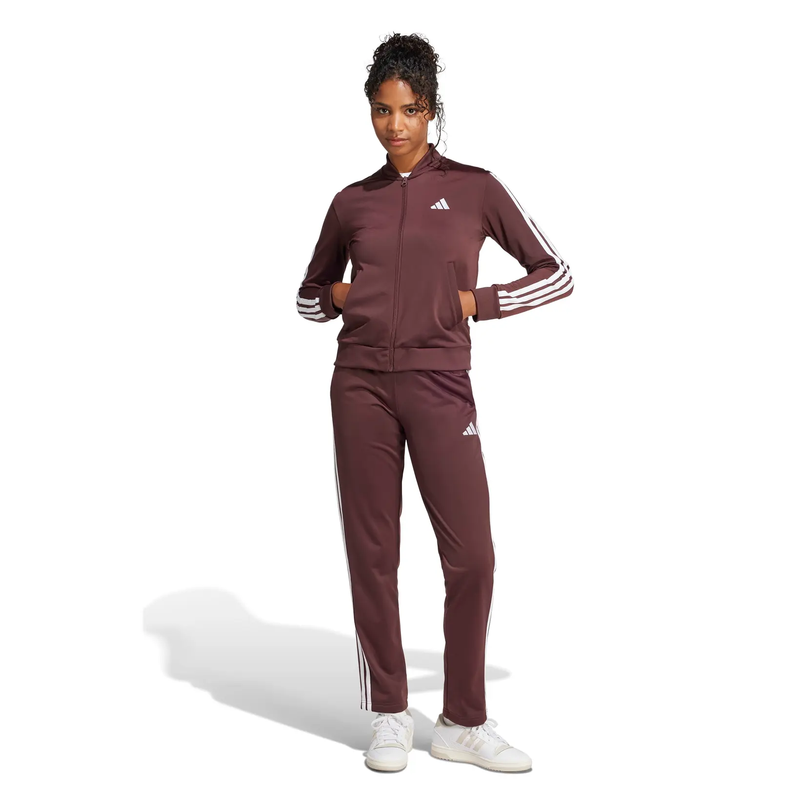 Adidas Ženska komplet trenerka W Ess 3S Ts, JD2683, Bordo