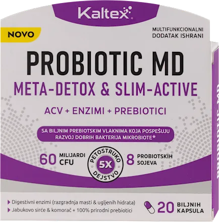 Kaltex
PROBIOTIC META DETOX & SLIM - ACTIVE kapusle, 20 kom
Dodatak ishrani