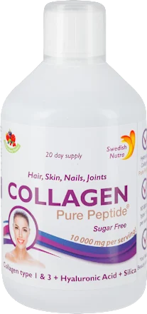Swedish Nutra
COLLAGEN Pure Peptide tečni dodatak ishrani, sa zaslađivačima, 500 ml
Dodatak ishrani