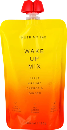 Nutrino Lab
WAKE UP MIX - jabuka, pomorandža, šargarepa i đumbir, 180 g
Dodatak ishrani