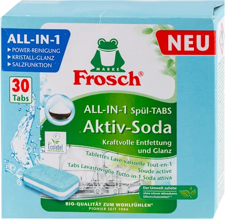 Frosch
Aktiv-Soda tablete za mašinsko pranje sudova, 30 kom