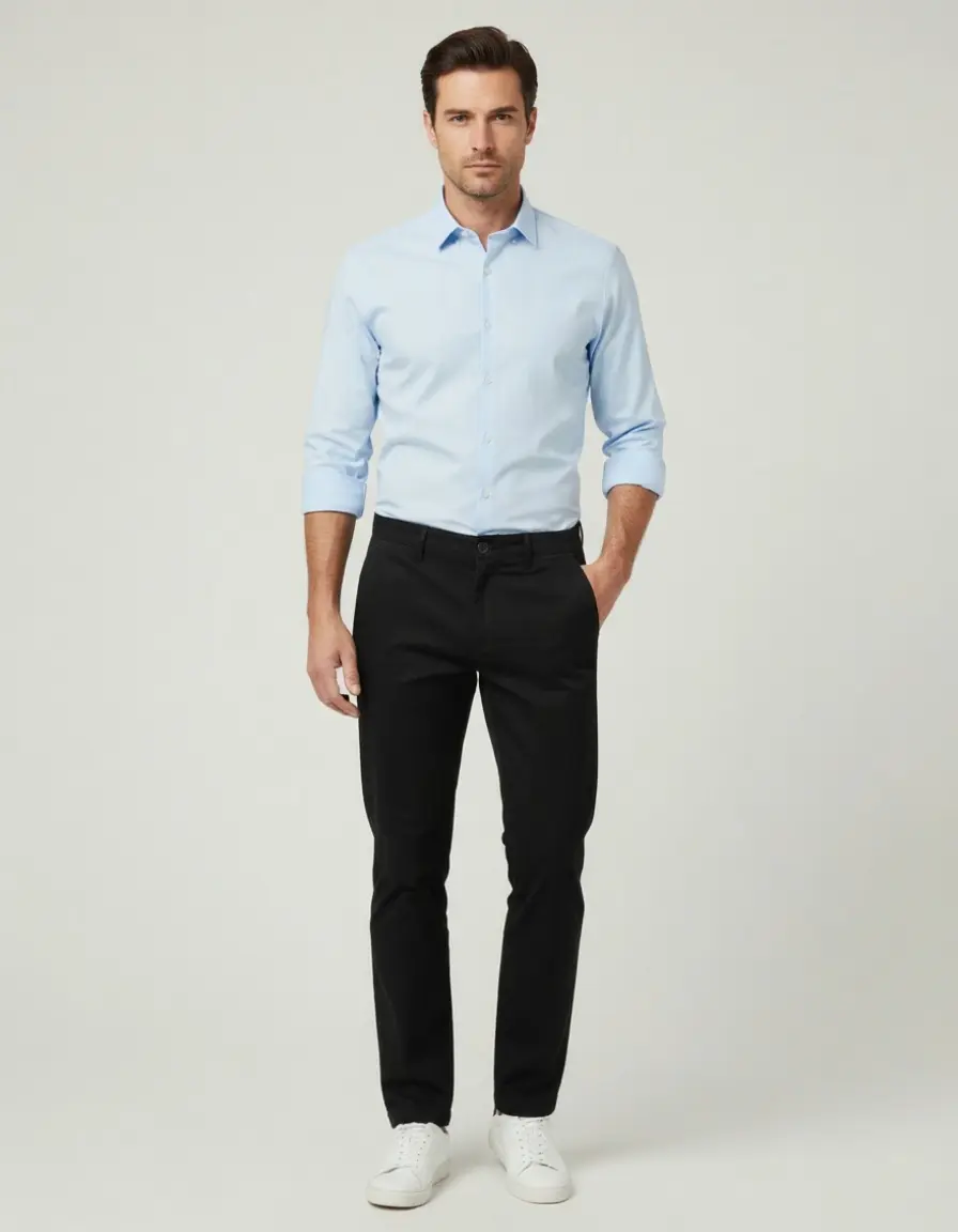 Elit Muške keper pantalone, Crne