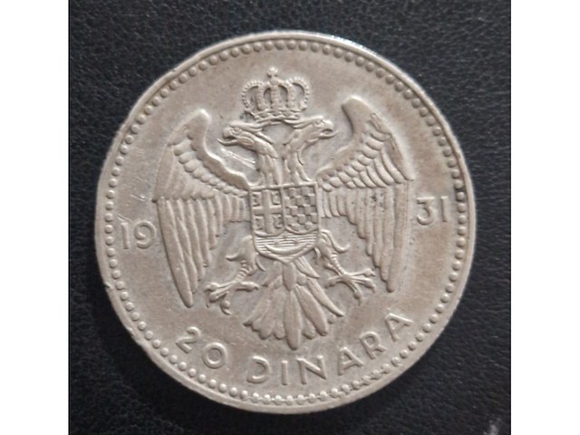 20 dinara 1931 Srebro