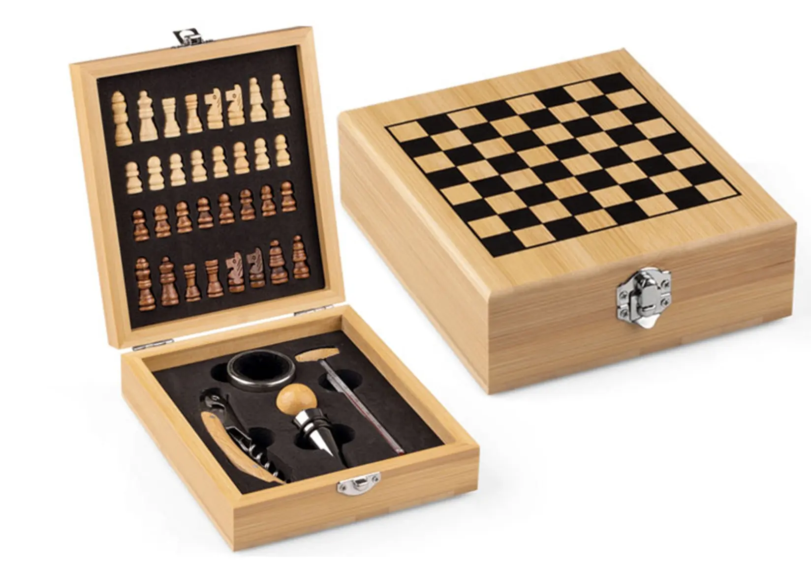 Winer Eco - vinski set 4/1 sa šahovskom tablom