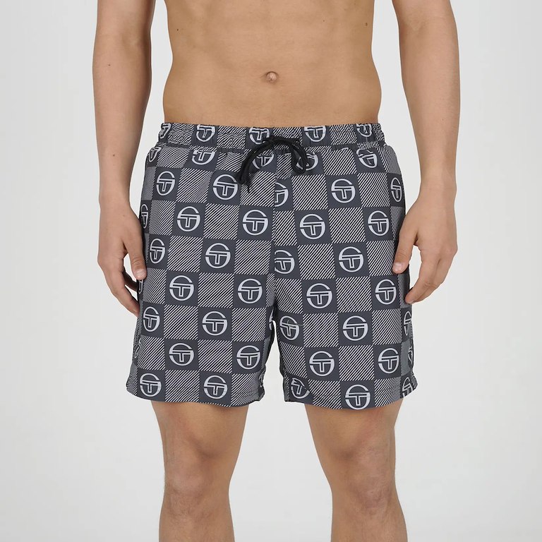 Sergio Tacchini Muški šorts Checkerd M, Crni
