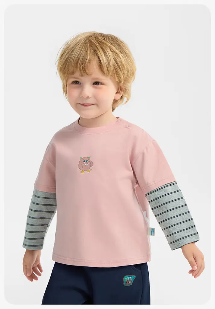 Ciciibear Dečja majica dugih rukava, Roze