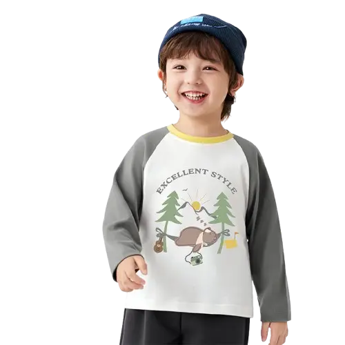 Badibadi Dečja majica dugih rukava, Tamnosiva