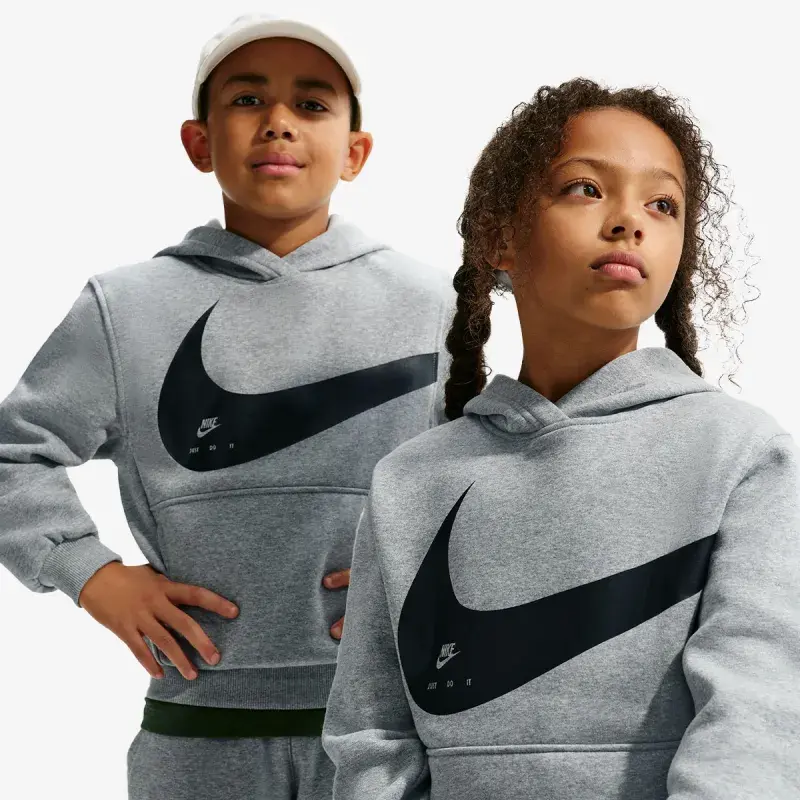 Nike Dečiji duks NSW Club IF2318, Sivi
