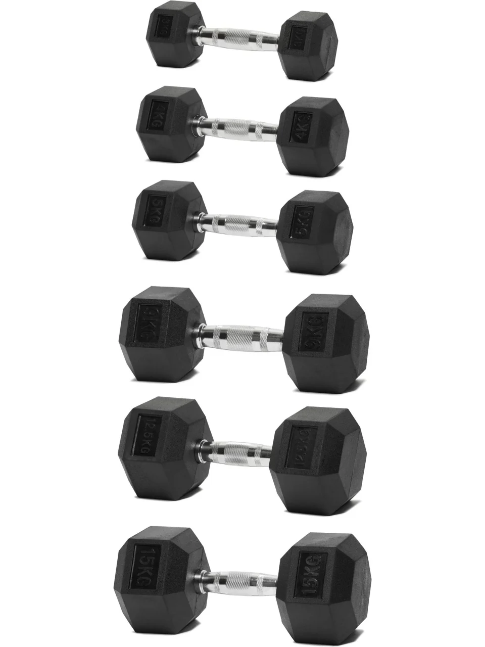 Gumeni tegovi HEX Pro - 7 kg