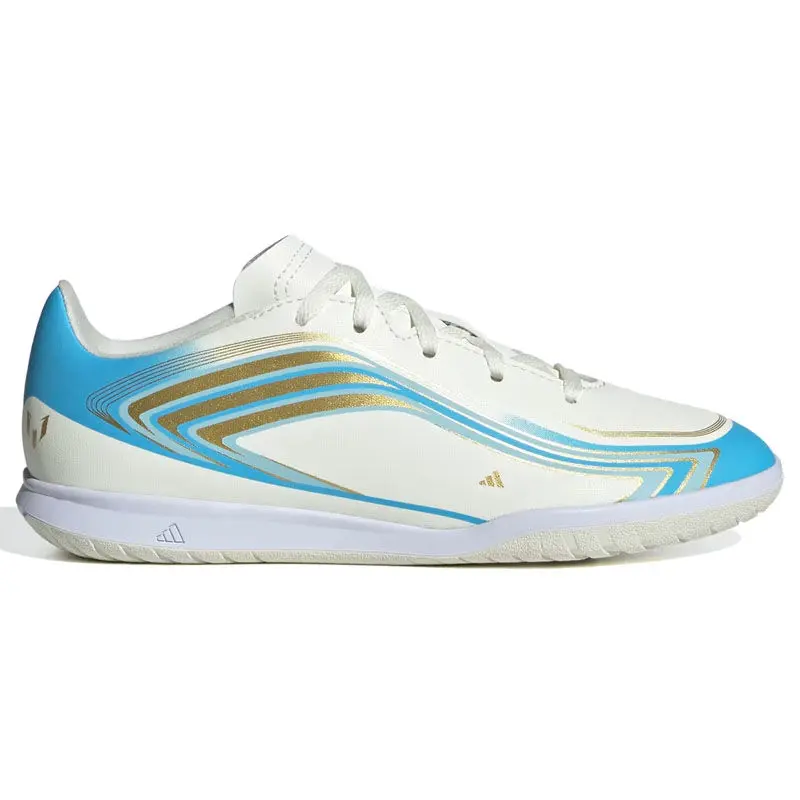 Adidas Kopačke za dečake F50 Messi Club Fg/Mg J, Plavo-bele