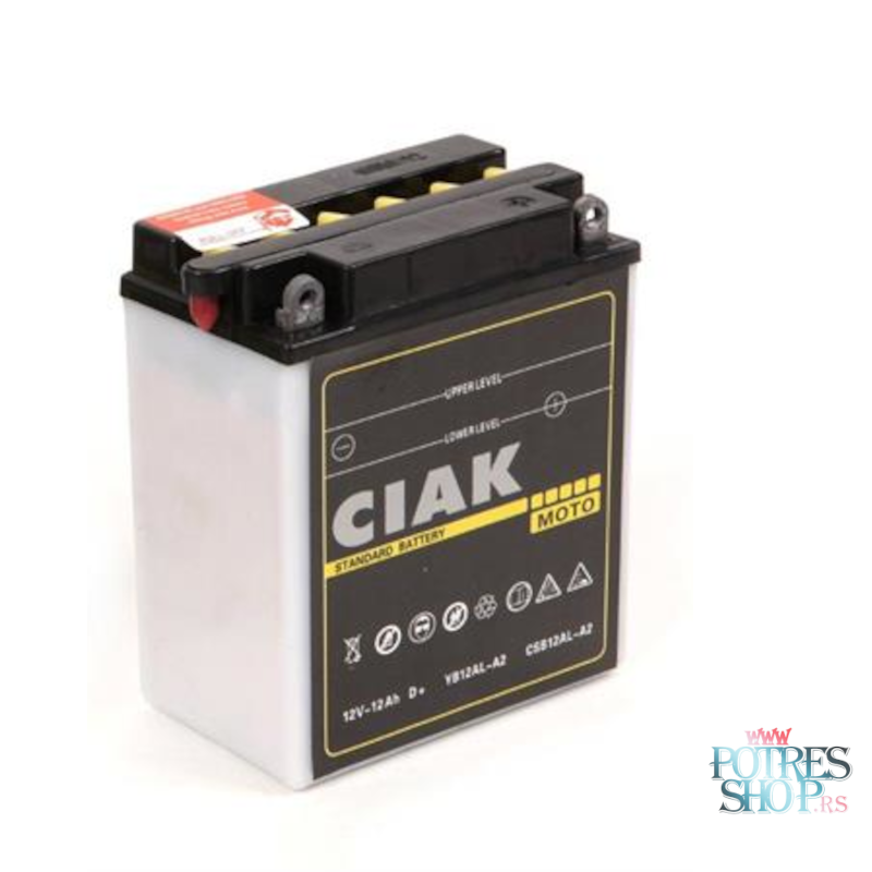 AKUMULATOR CIAK MOTO YB12AL-A2 12V-12AH D+ 264