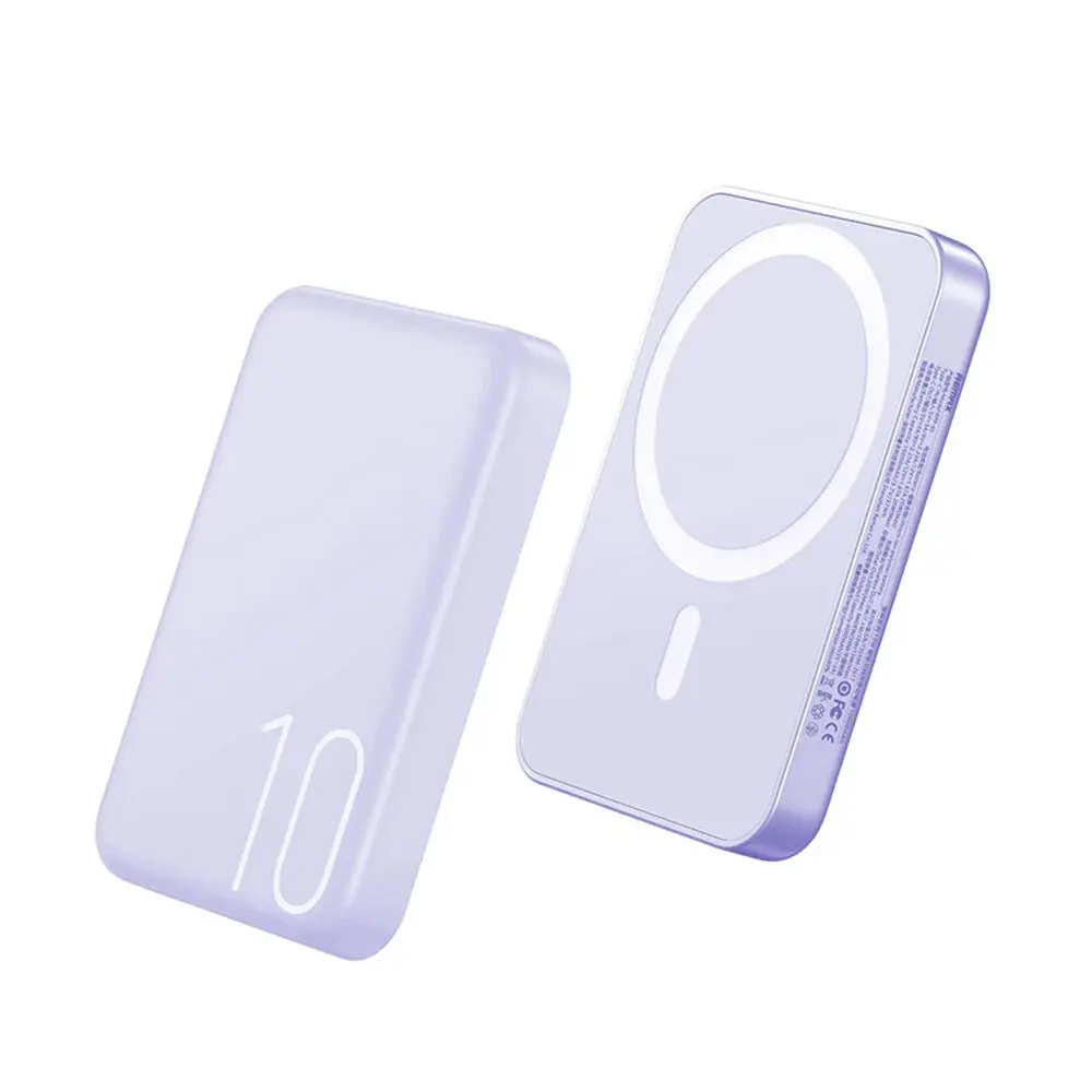 Remax Power Bank Usion RPP-65, PD20W, Wireless 15W, 10000mAh, Ljubičasti
