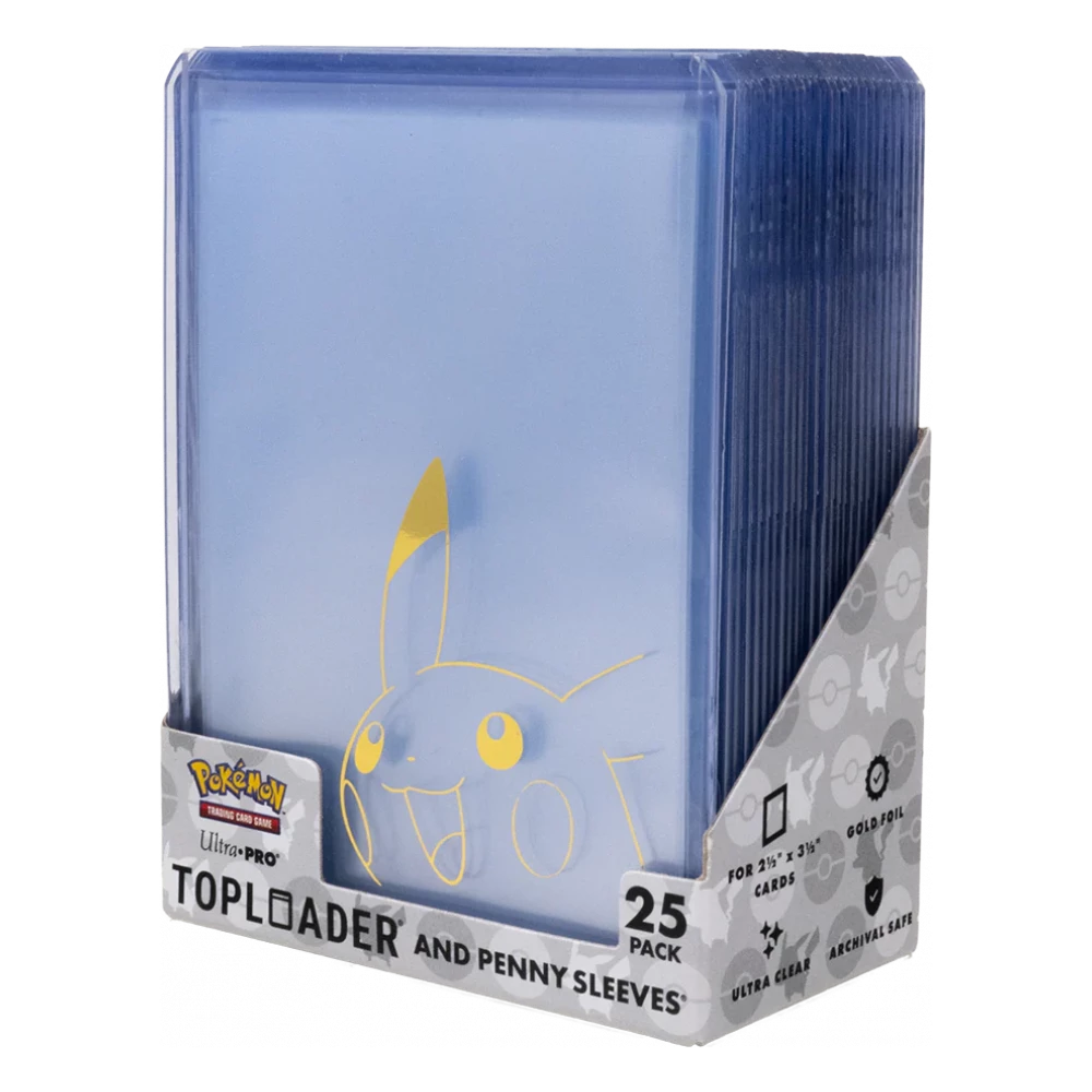 Ultra Pro Pokemon: Pikachu Toploader and Penny Sleeves Combo Pack (25ct)