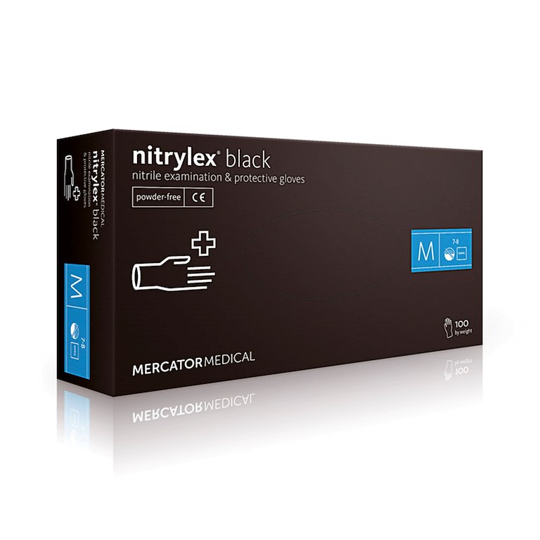 Jednokratne nitrilne rukavice NITRYLEX BLACK crne